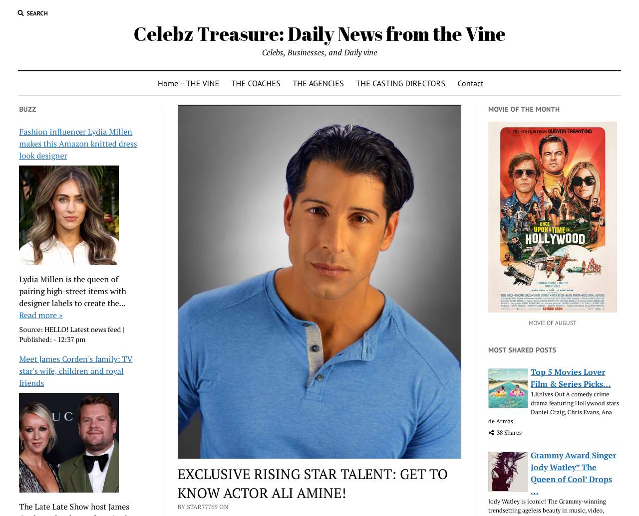 Entertainment Rising Stars: Latest News on Actor Ali Amine! - Starz ...