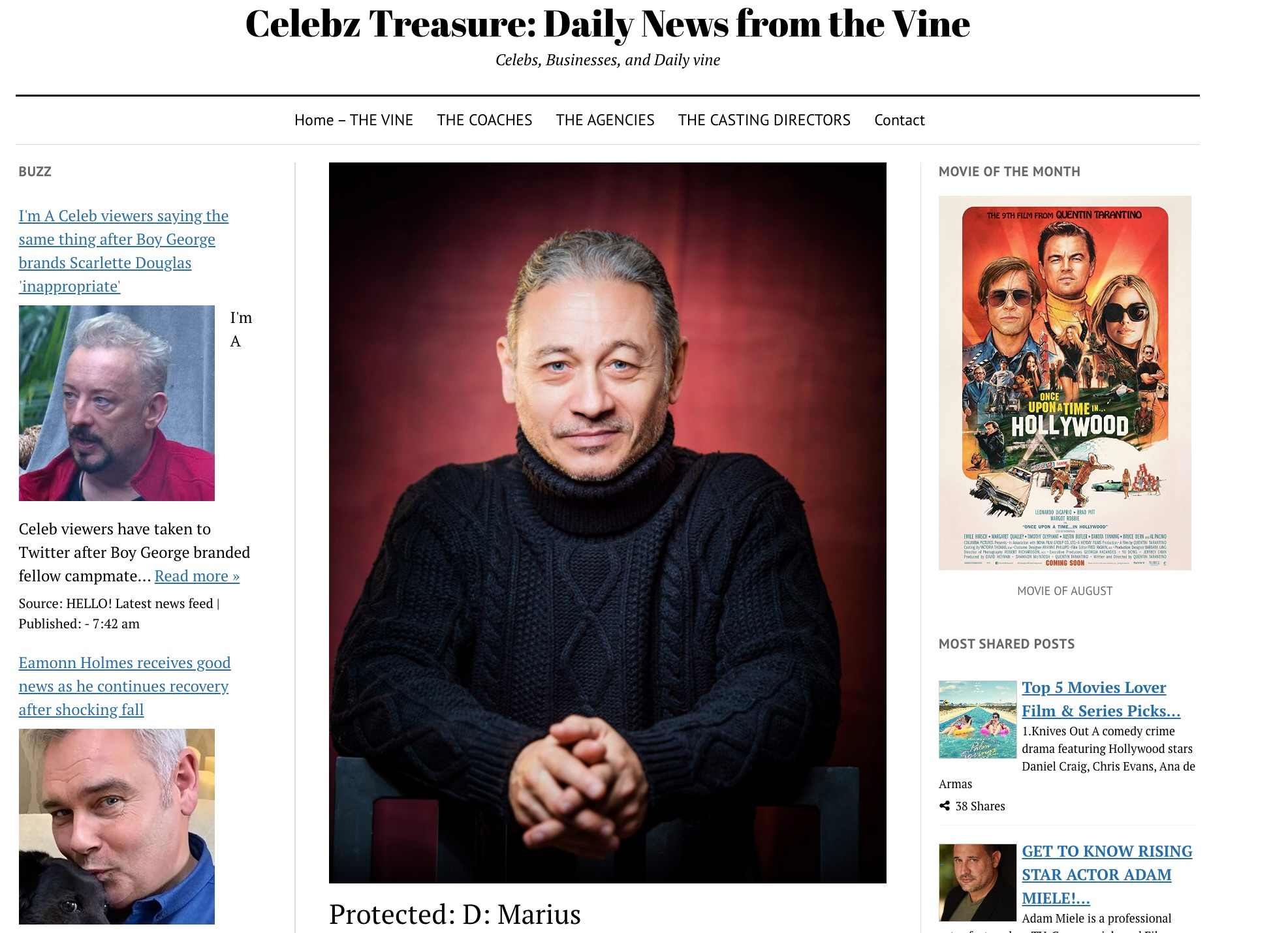 Hollywood News Rising: Latest on Actor & Producer Marius Victor Iliescu ...